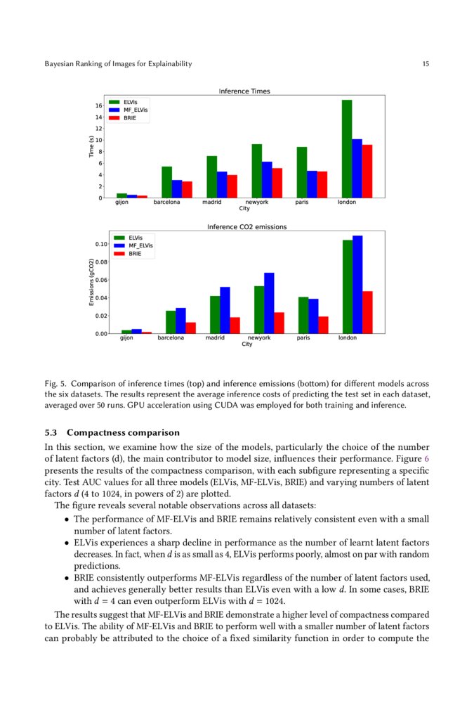Sustainable Transparency in Recommender Systems: Bayesian Ranking of ...