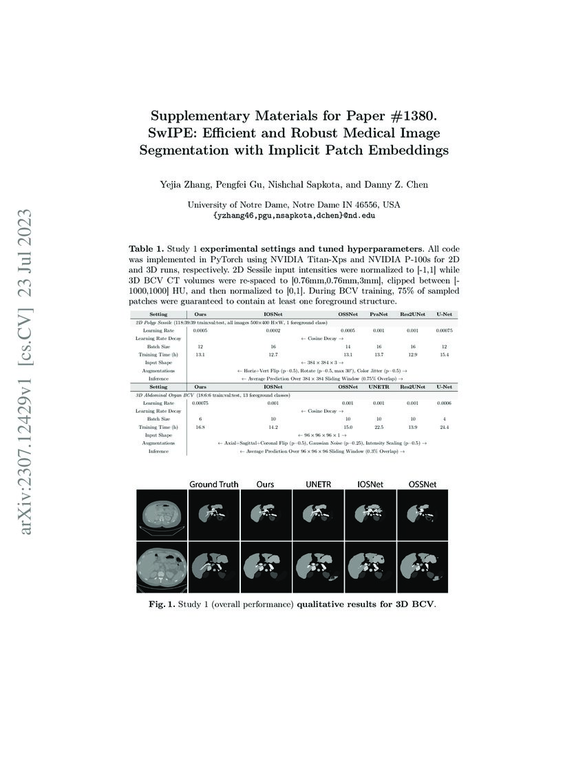 Swipe Efficient And Robust Medical Image Segmentation With Implicit Patch Embeddings Deepai 