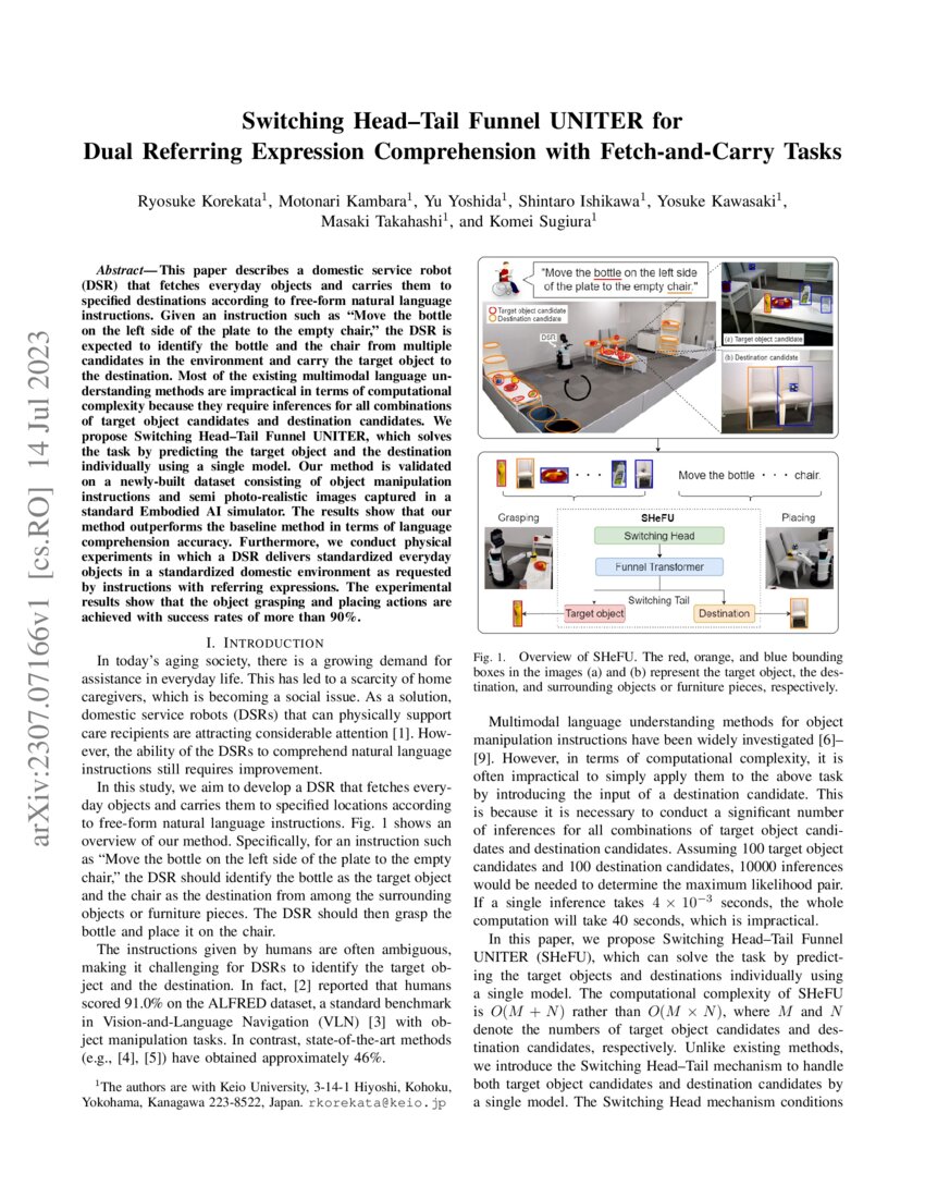 Switching Head-Tail Funnel UNITER for Dual Referring Expression Comprehension with Fetch-and ...
