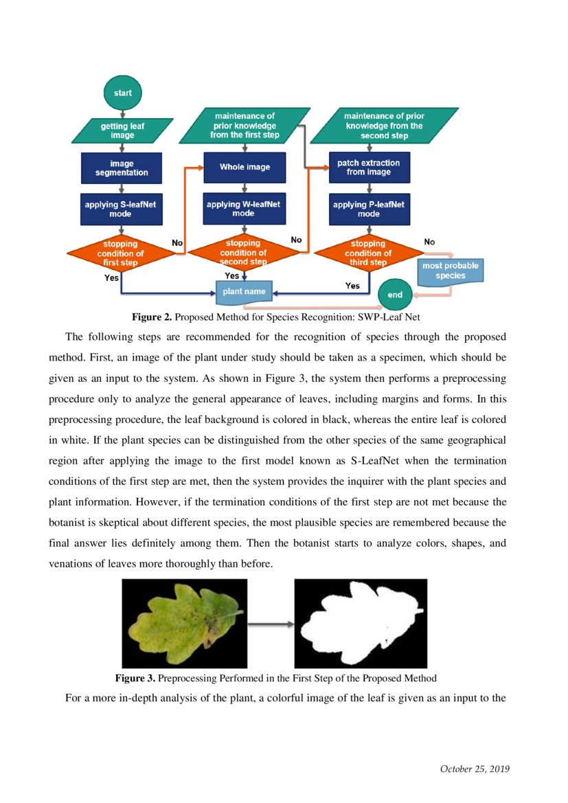 SWP-Leaf NET: a novel multistage approach for plant leaf identification ...