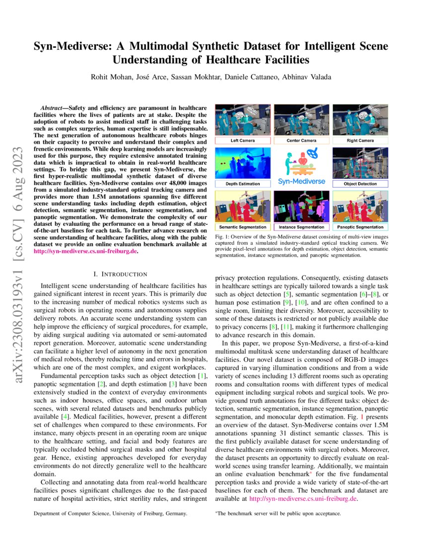 Syn-Mediverse: A Multimodal Synthetic Dataset for Intelligent Scene ...