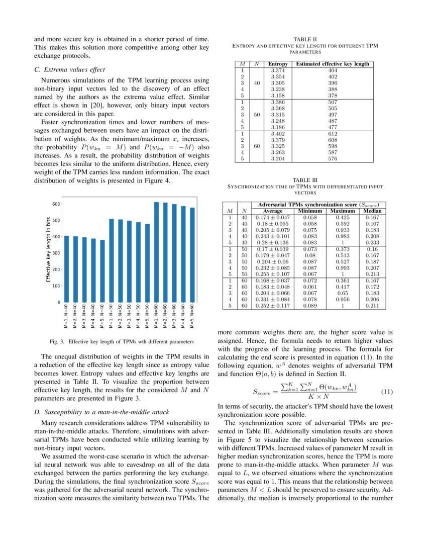 Synchronization Of Tree Parity Machines Using Non Binary Input Vectors Deepai 5500