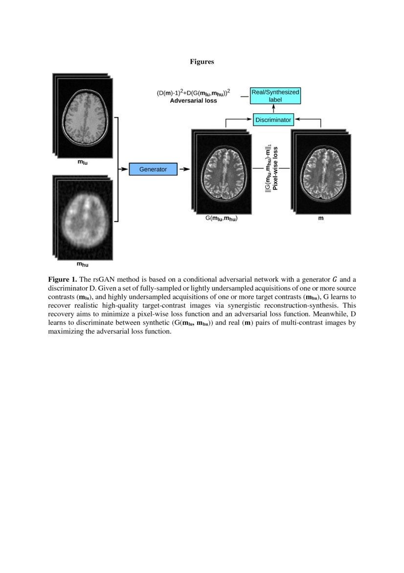 Synergistic Reconstruction and Synthesis via Generative Adversarial Networks for Accelerated ...
