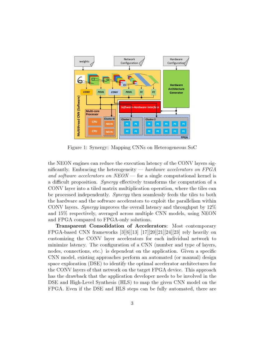 Synergy: A HW/SW Framework for High Throughput CNNs on Embedded Heterogeneous SoC | DeepAI