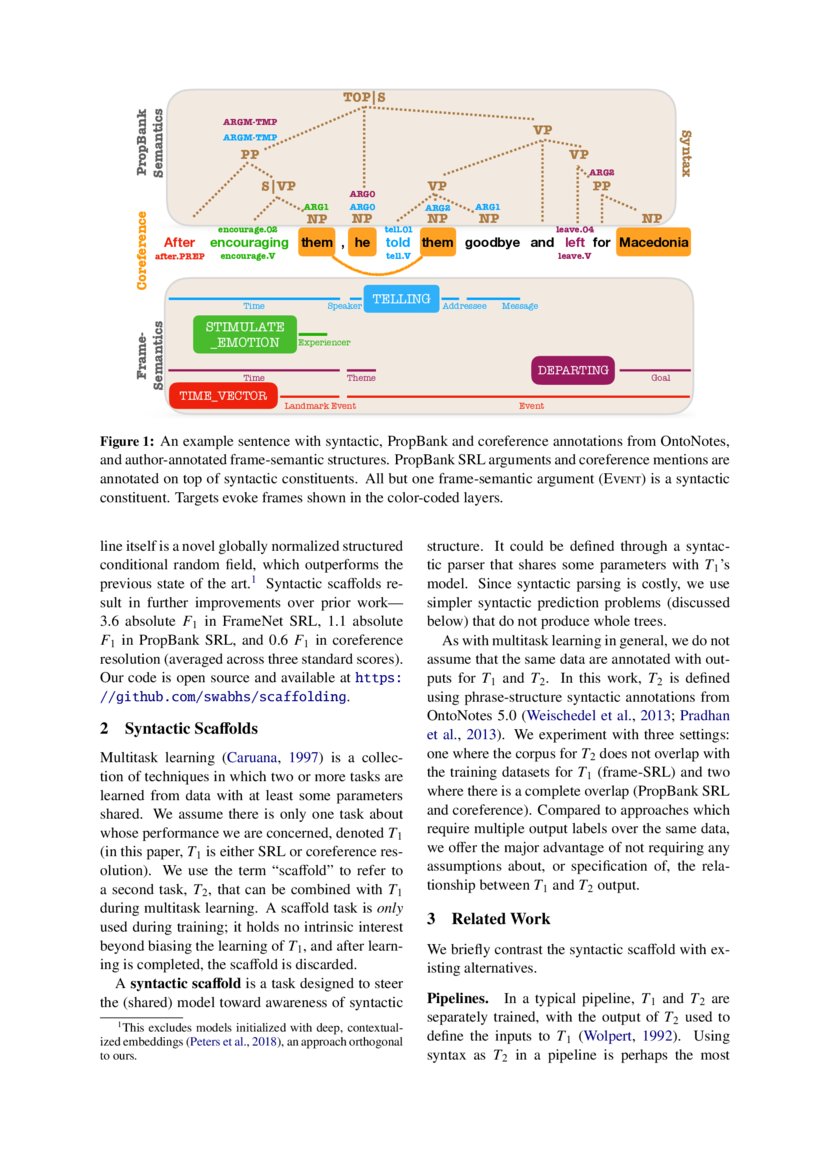 Syntactic Scaffolds for Semantic Structures | DeepAI