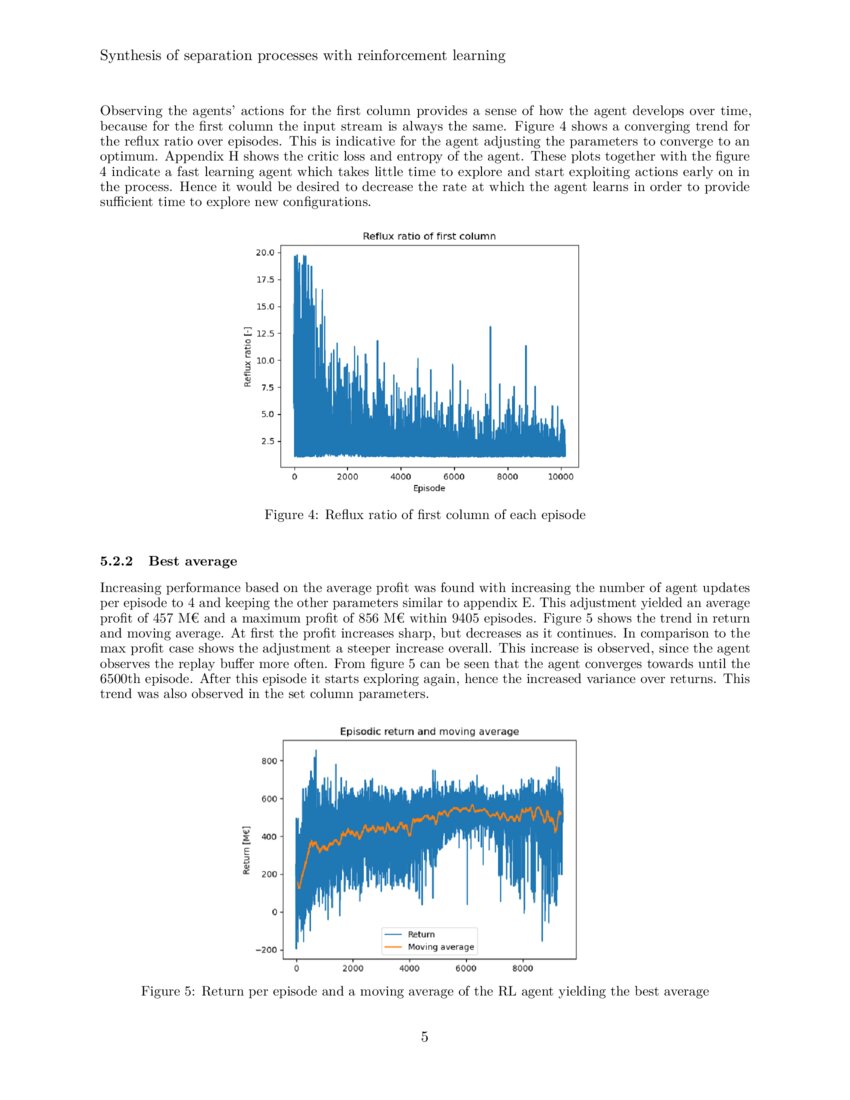 Synthesis of separation processes with reinforcement learning | DeepAI