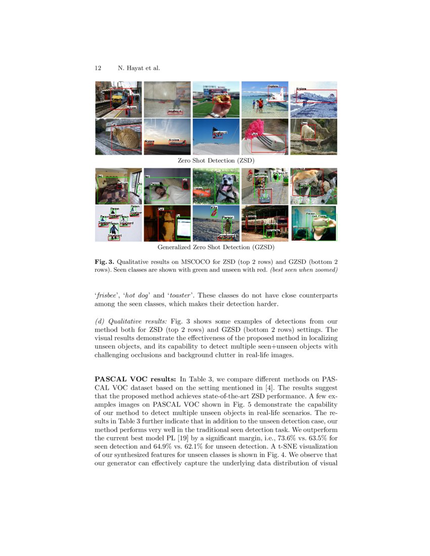 Synthesizing The Unseen For Zero Shot Object Detection Deepai