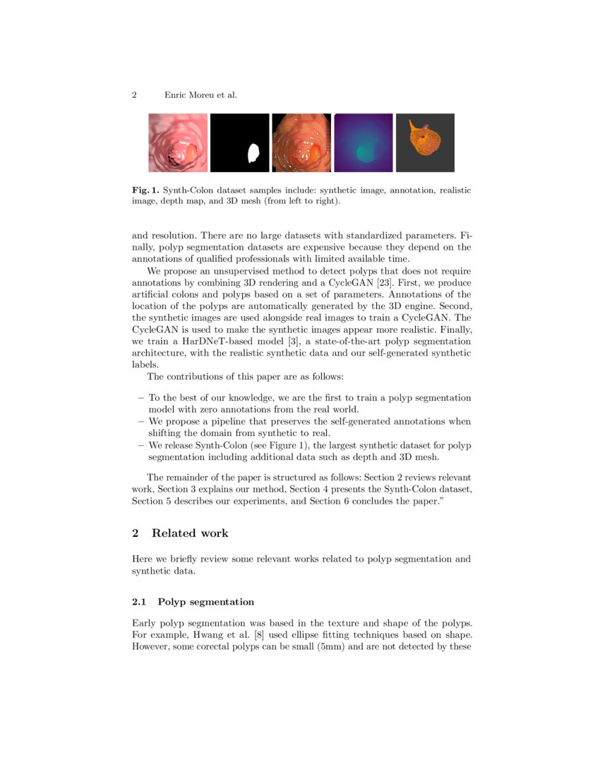 Synthetic data for unsupervised polyp segmentation | DeepAI Synthetic data for unsupervised polyp segmentation | DeepAI