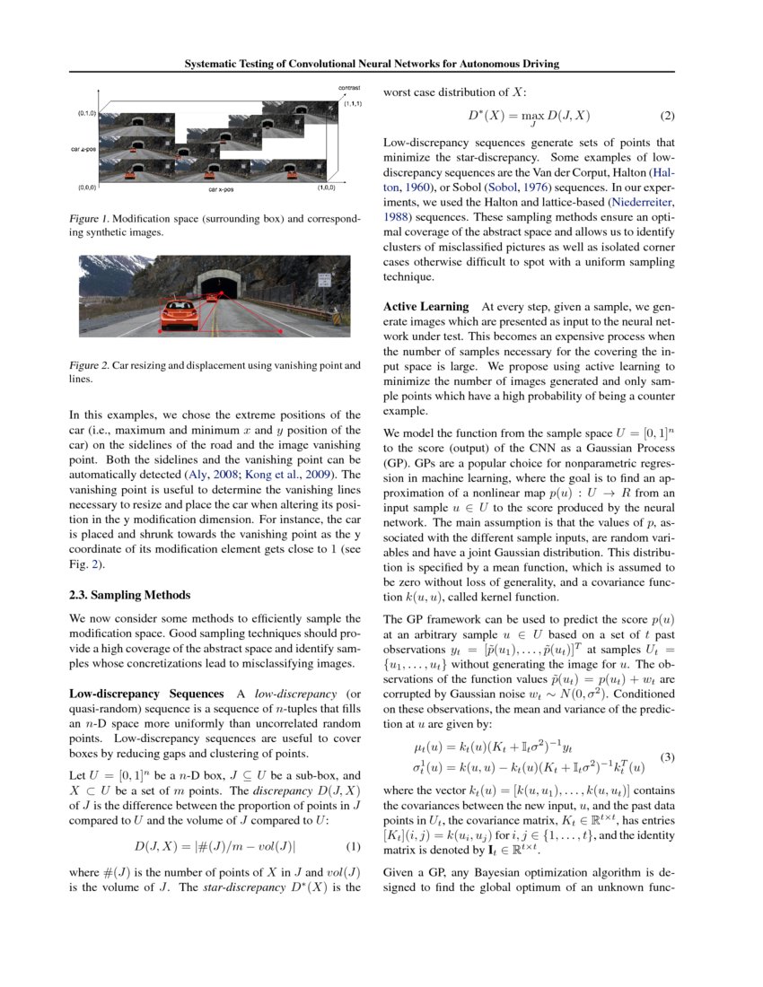 Systematic Testing Of Convolutional Neural Networks For Autonomous
