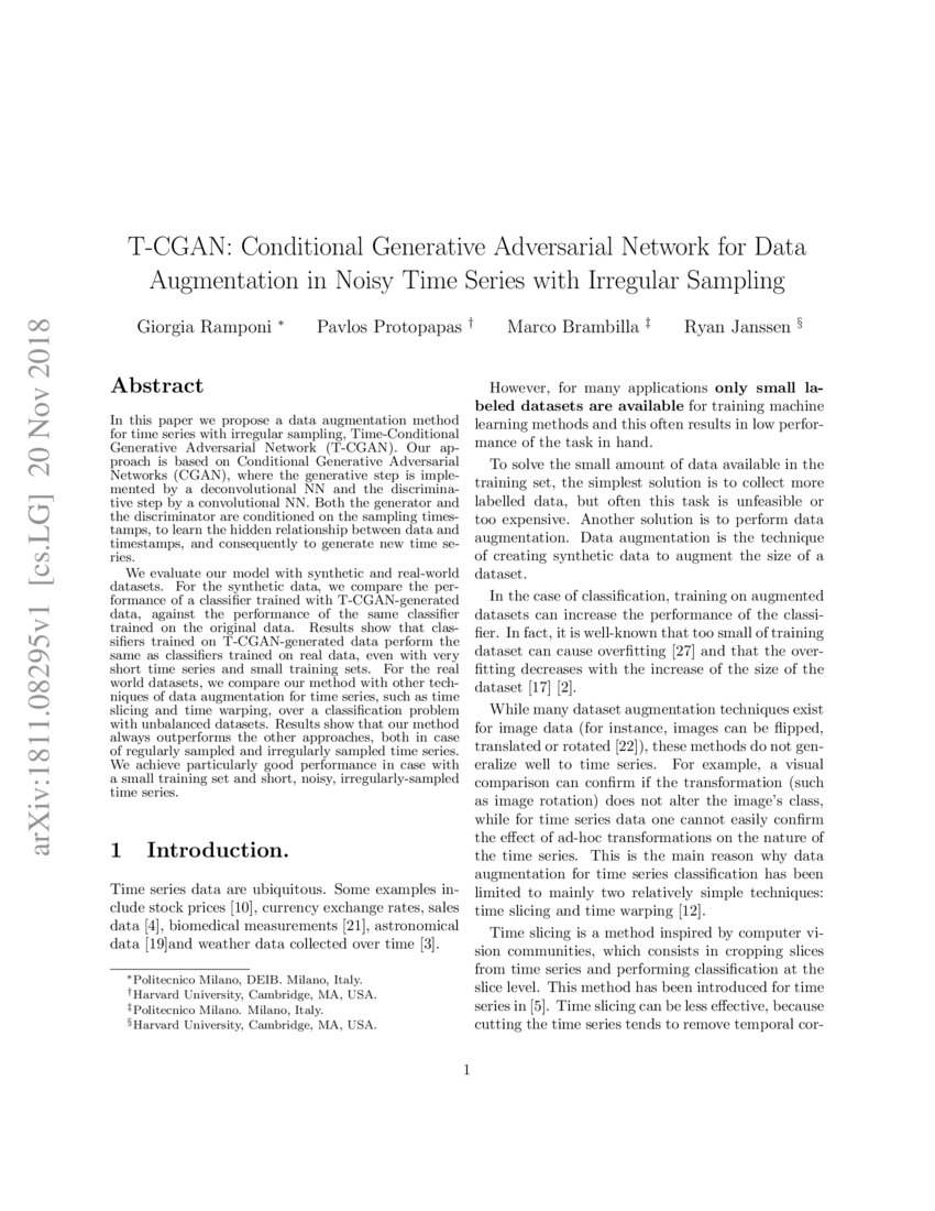 T Cgan Conditional Generative Adversarial Network For Data