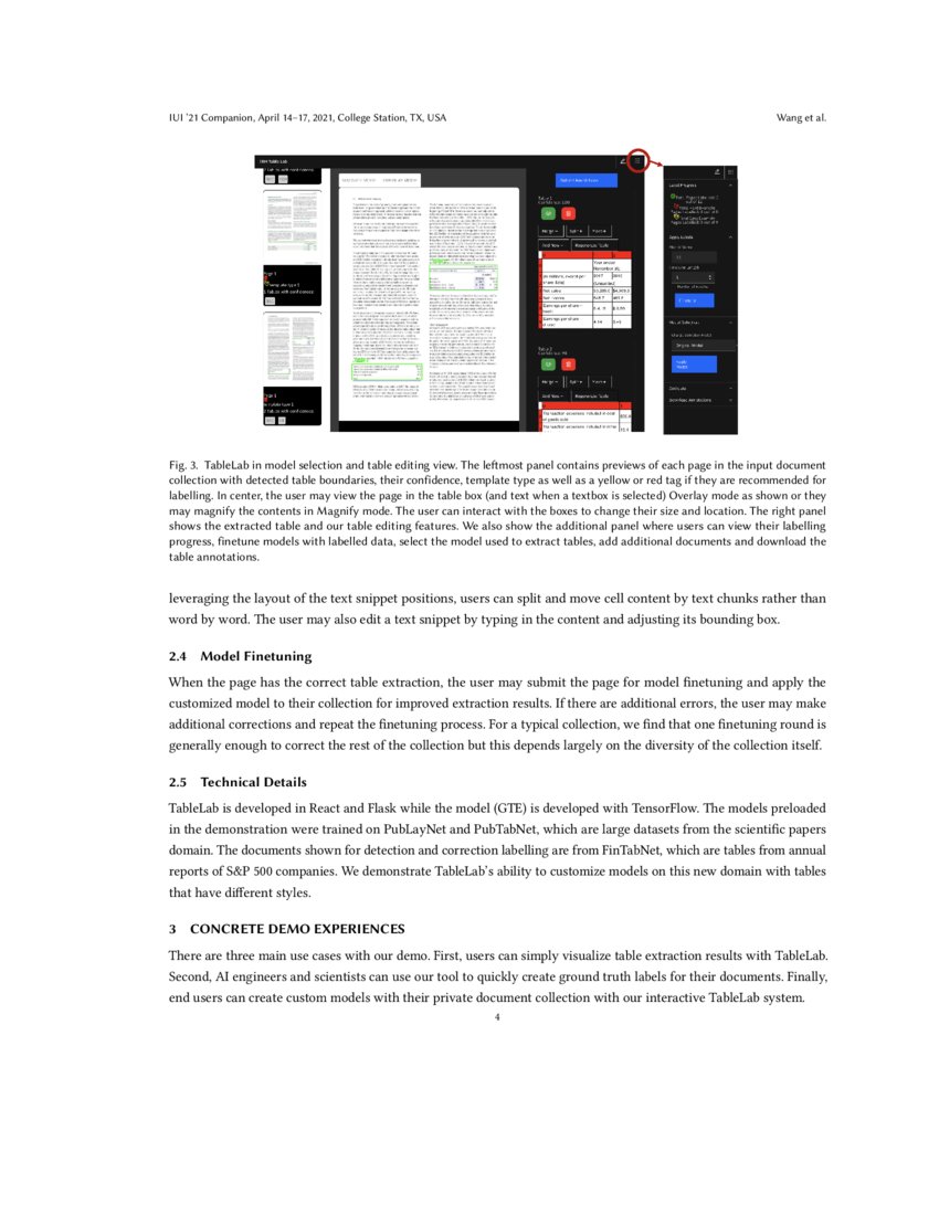 Tablelab An Interactive Table Extraction System With Adaptive Deep Learning Deepai