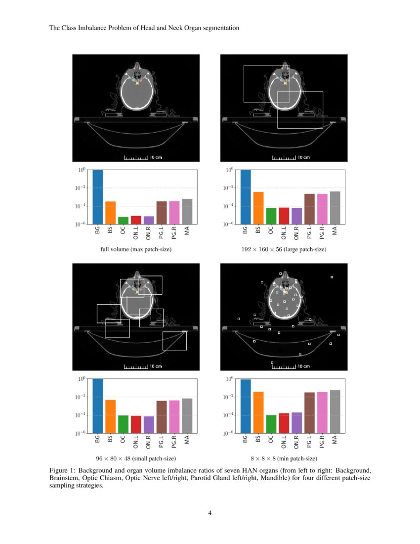 Tackling the Class Imbalance Problem of Deep Learning Based Head and Neck Organ Segmentation ...