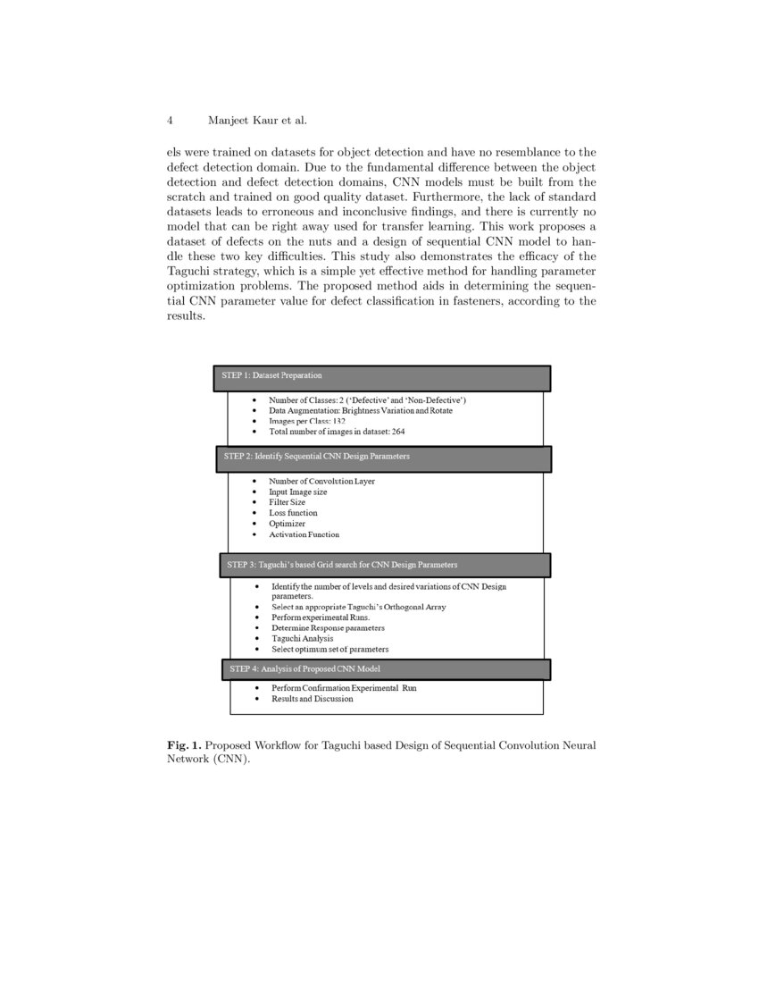 Taguchi Based Design Of Sequential Convolution Neural Network For