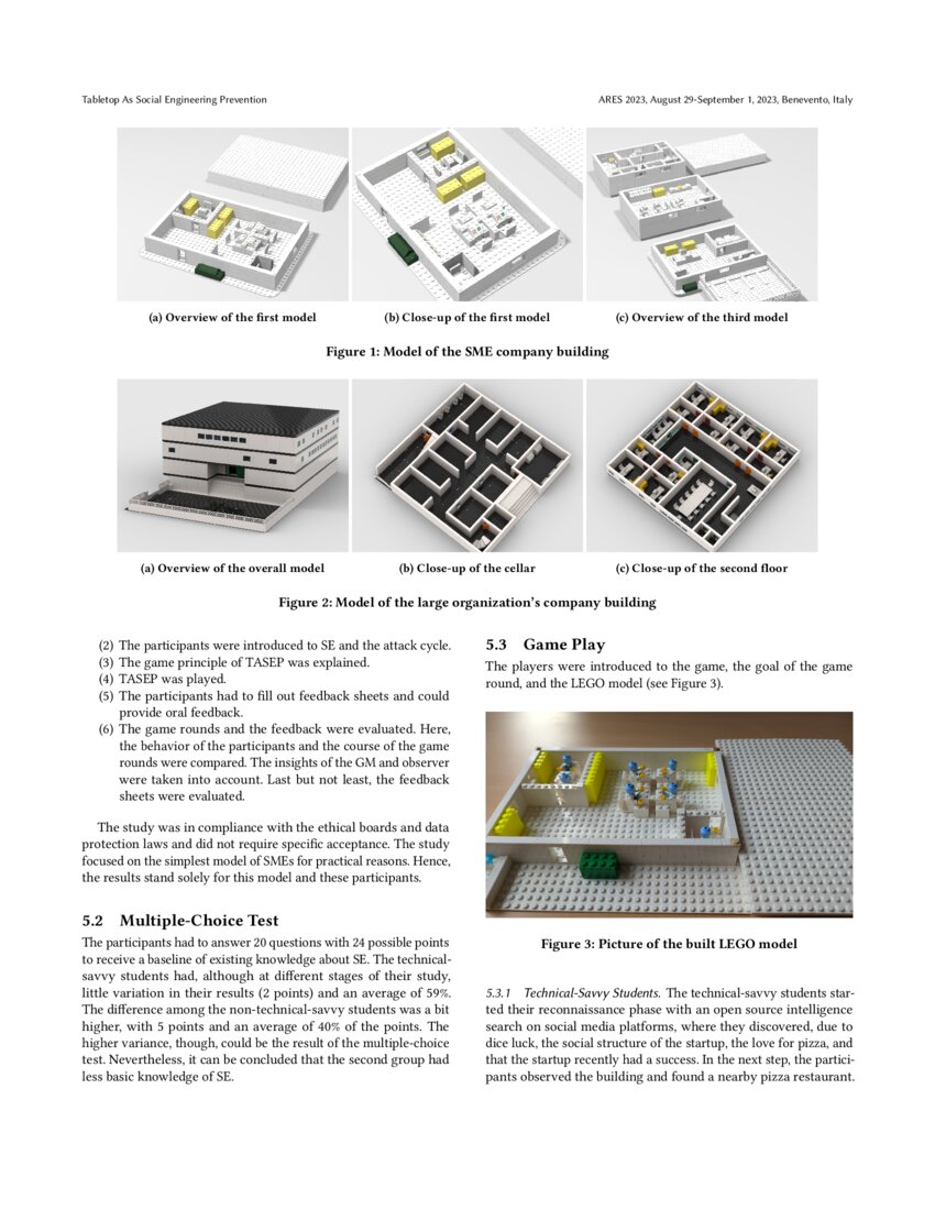TASEP: A Collaborative Social Engineering Tabletop Role-Playing Game to ...