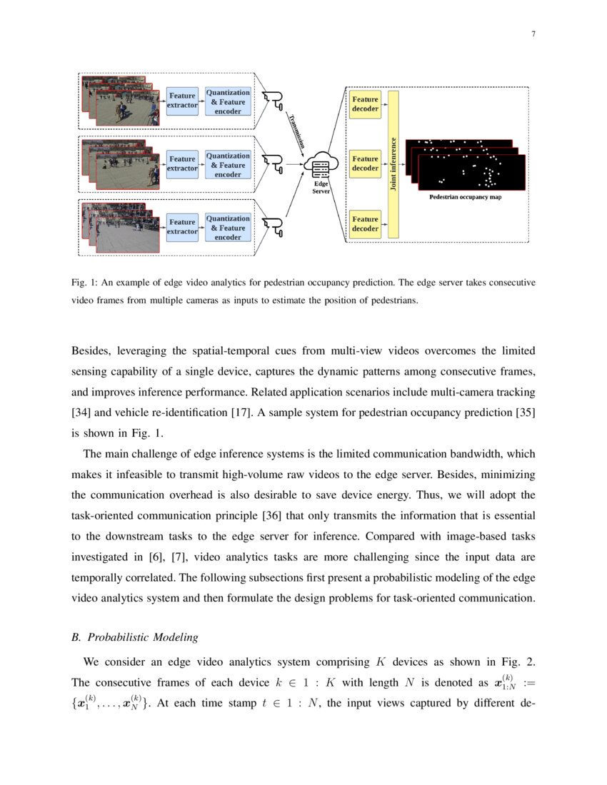 Task-Oriented Communication for Edge Video Analytics | DeepAI Task-Oriented Communication for Edge Video Analytics | DeepAI