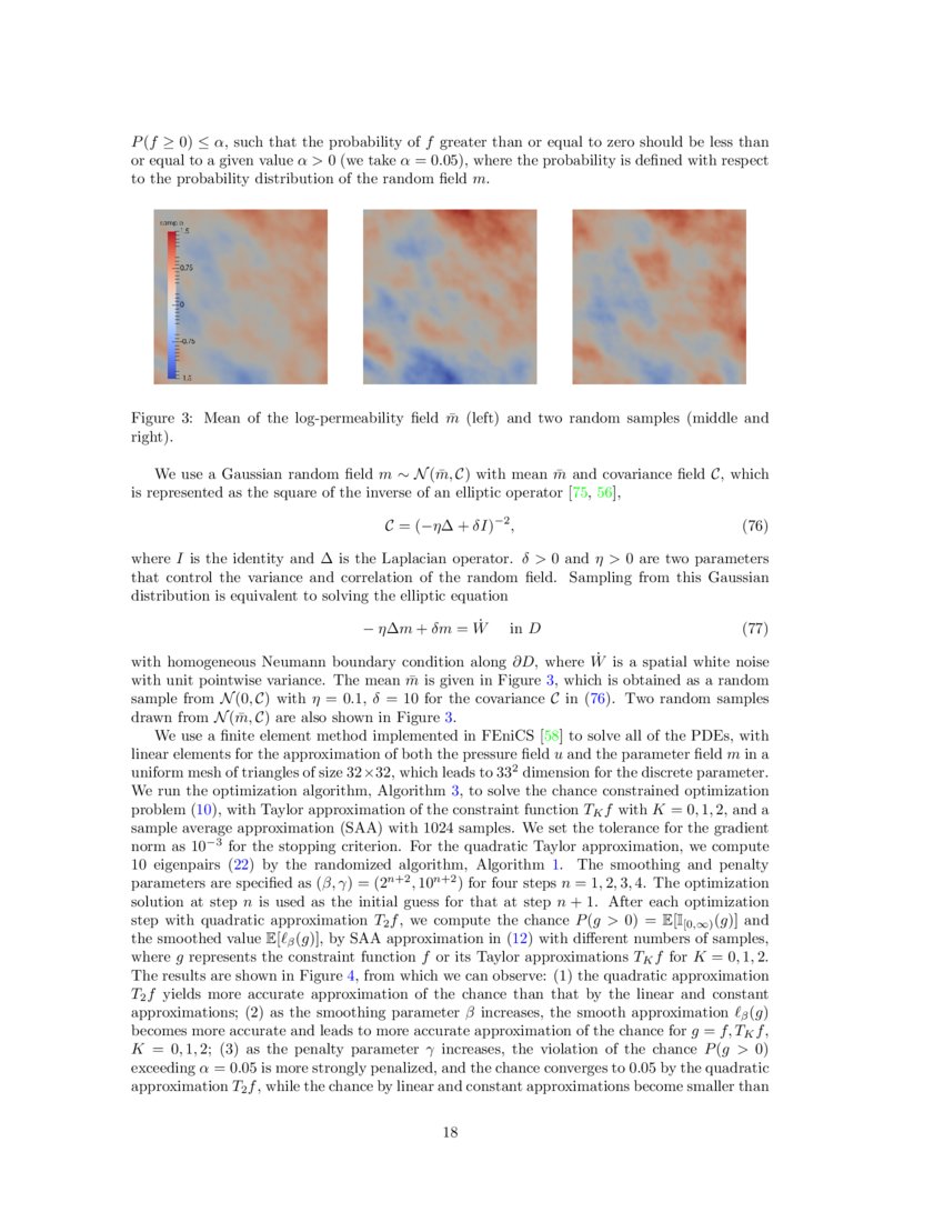 Taylor approximation for chance constrained optimization problems governed by partial ...