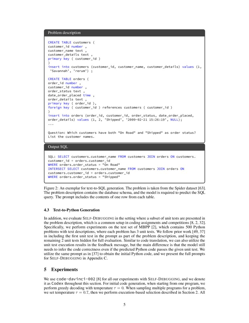 Teaching Large Language Models To Self Debug Deepai