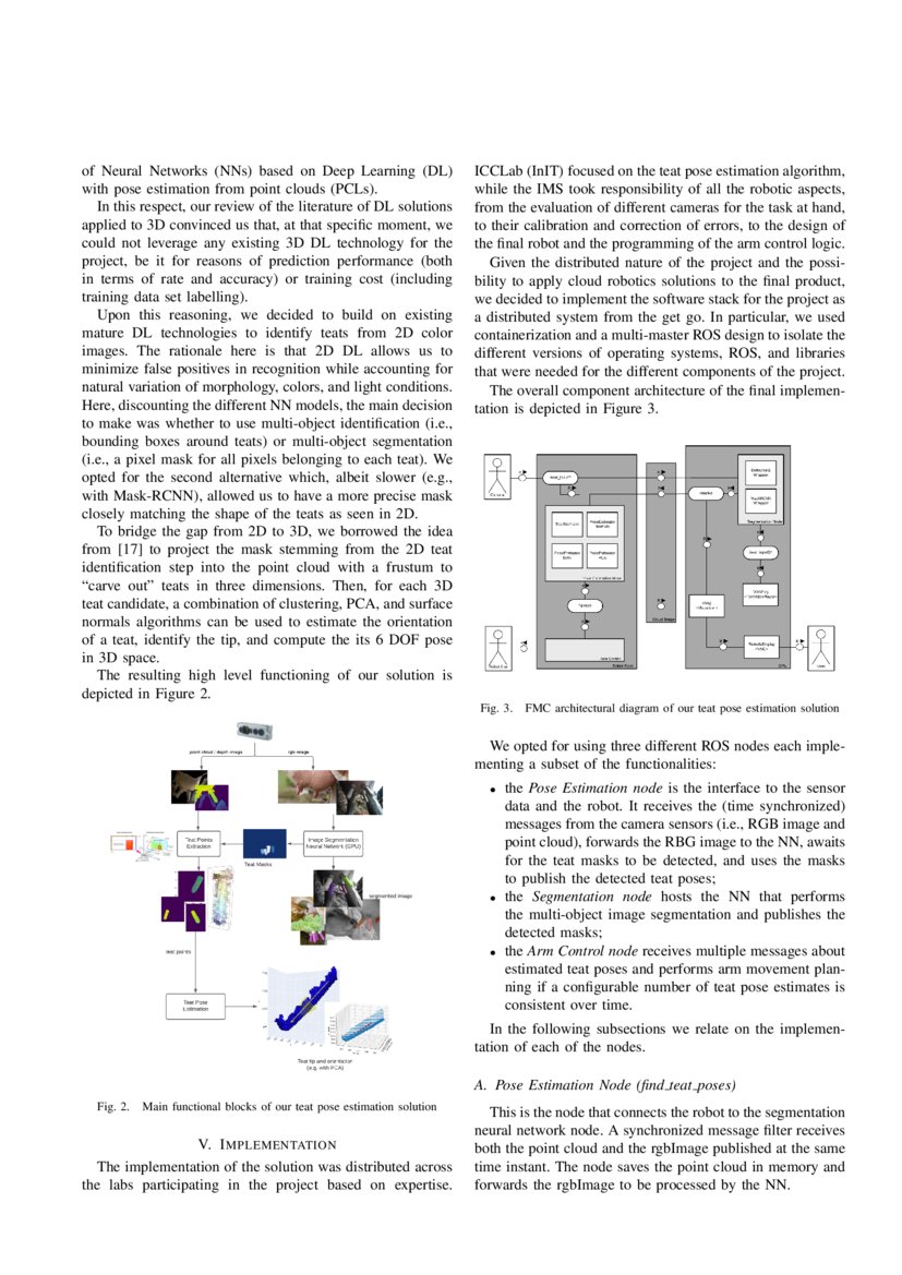 Teat Pose Estimation via RGBD Segmentation for Automated Milking | DeepAI