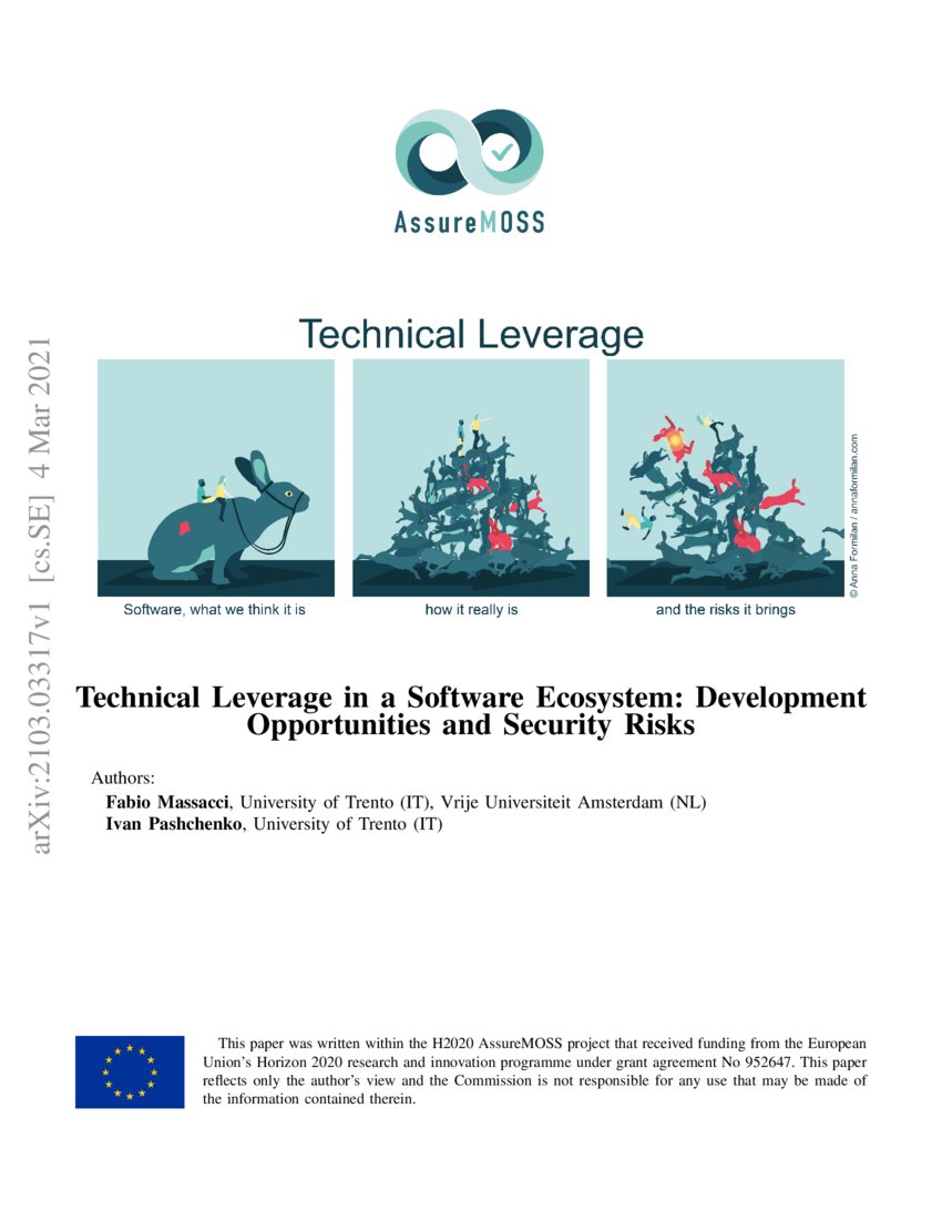 Technical Leverage in a Software Ecosystem: Development Opportunities and Security Risks | DeepAI