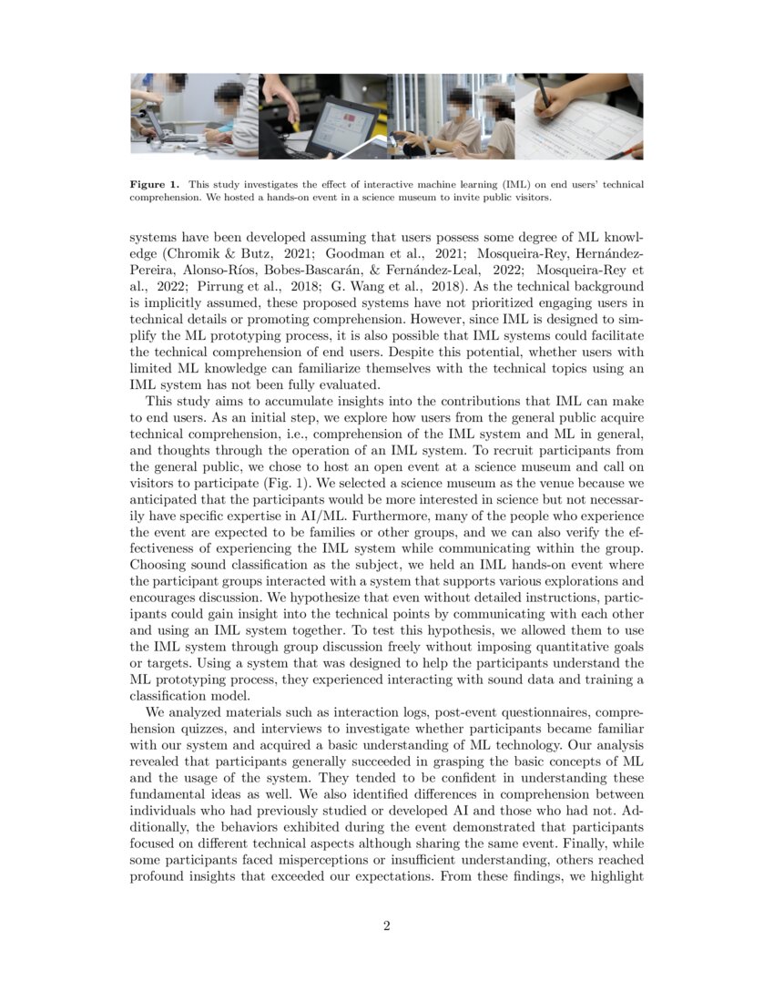 Technical Understanding from IML Hands-on Experience: A Study through a ...