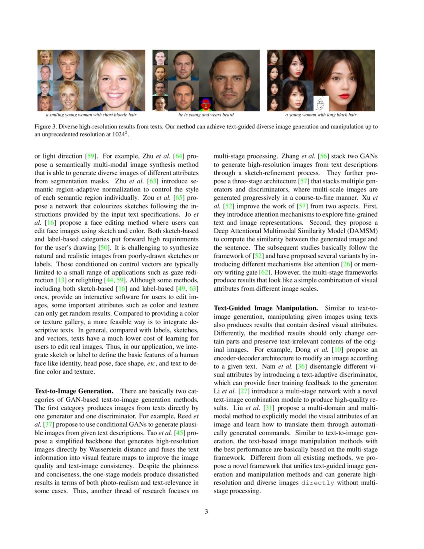 TediGAN: Text-Guided Diverse Face Image Generation and Manipulation ... TediGAN: Text-Guided Diverse Face Image Generation and Manipulation ...