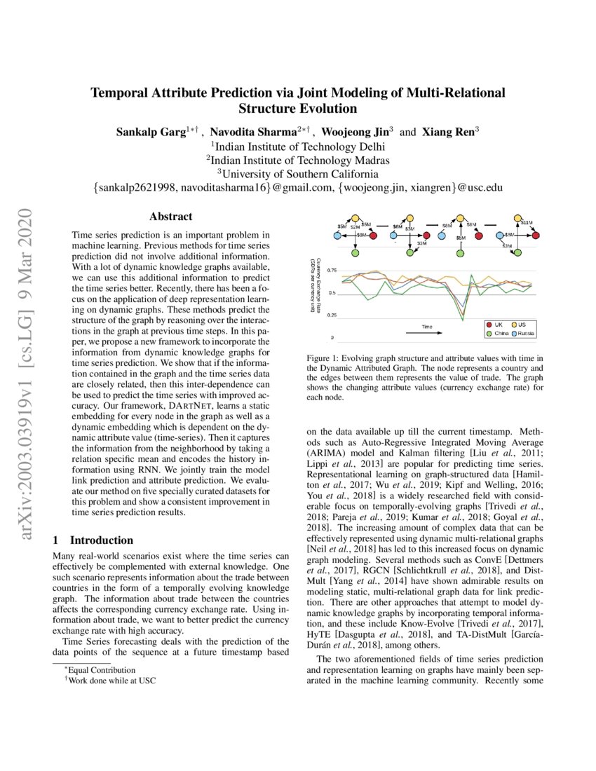 Temporal Attribute Prediction Via Joint Modeling Of Multi Relational Structure Evolution Deepai