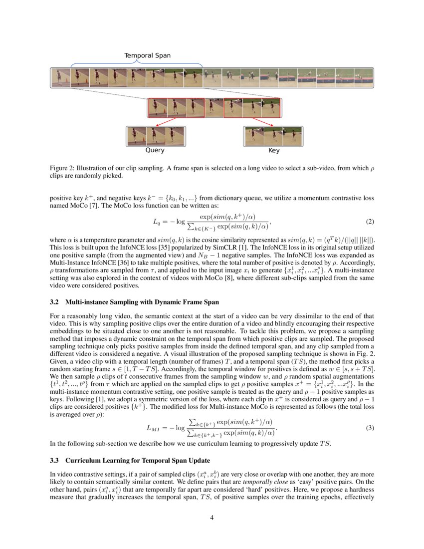 Temporal Contrastive Learning With Curriculum Deepai