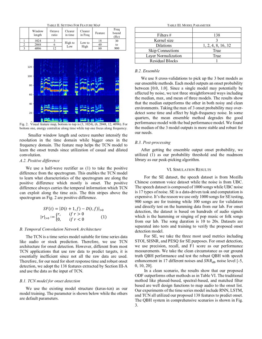 Temporal Convolution Network Based Onset Detection And Query By Humming 2995