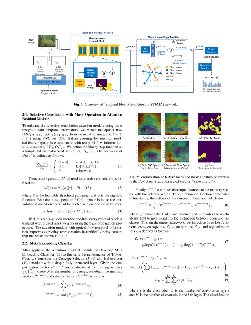 Temporal Flow Mask Attention For Open Set Long Tailed Recognition Of