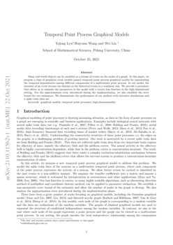 Temporal Point Process Graphical Models | DeepAI