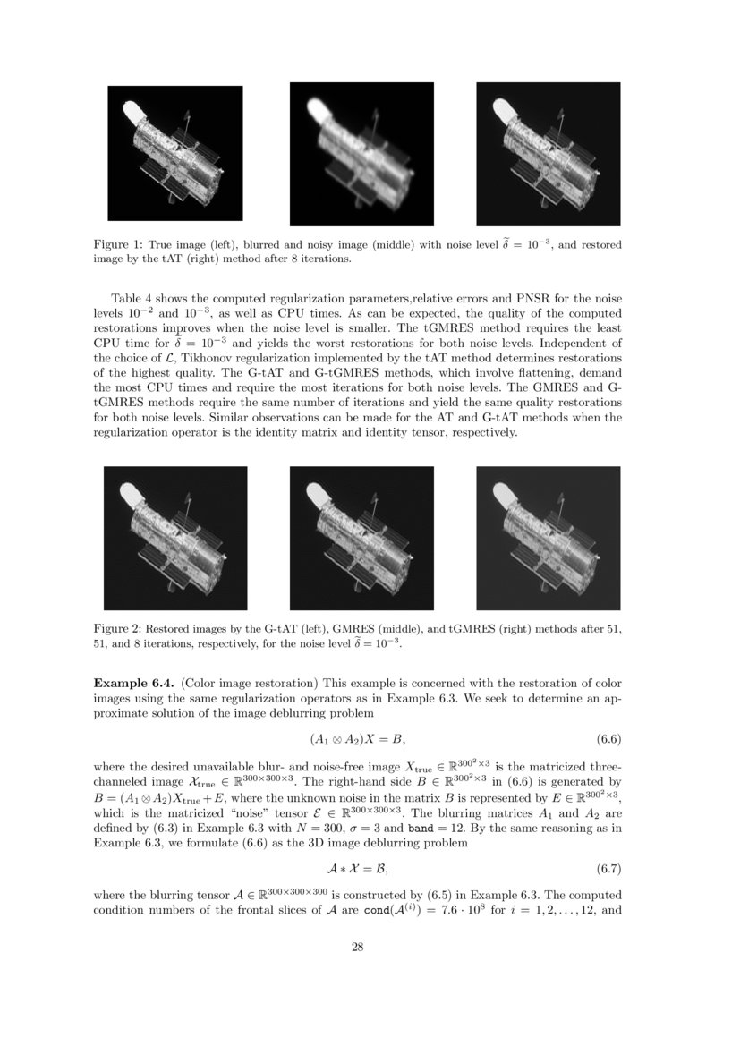Tensor Arnoldi-Tikhonov and GMRES-type methods for ill-posed problems with a t-product structure ...