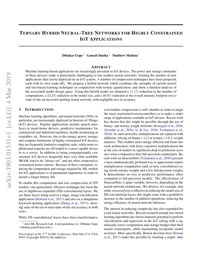 Ternary Hybrid Neural-Tree Networks for Highly Constrained IoT ...
