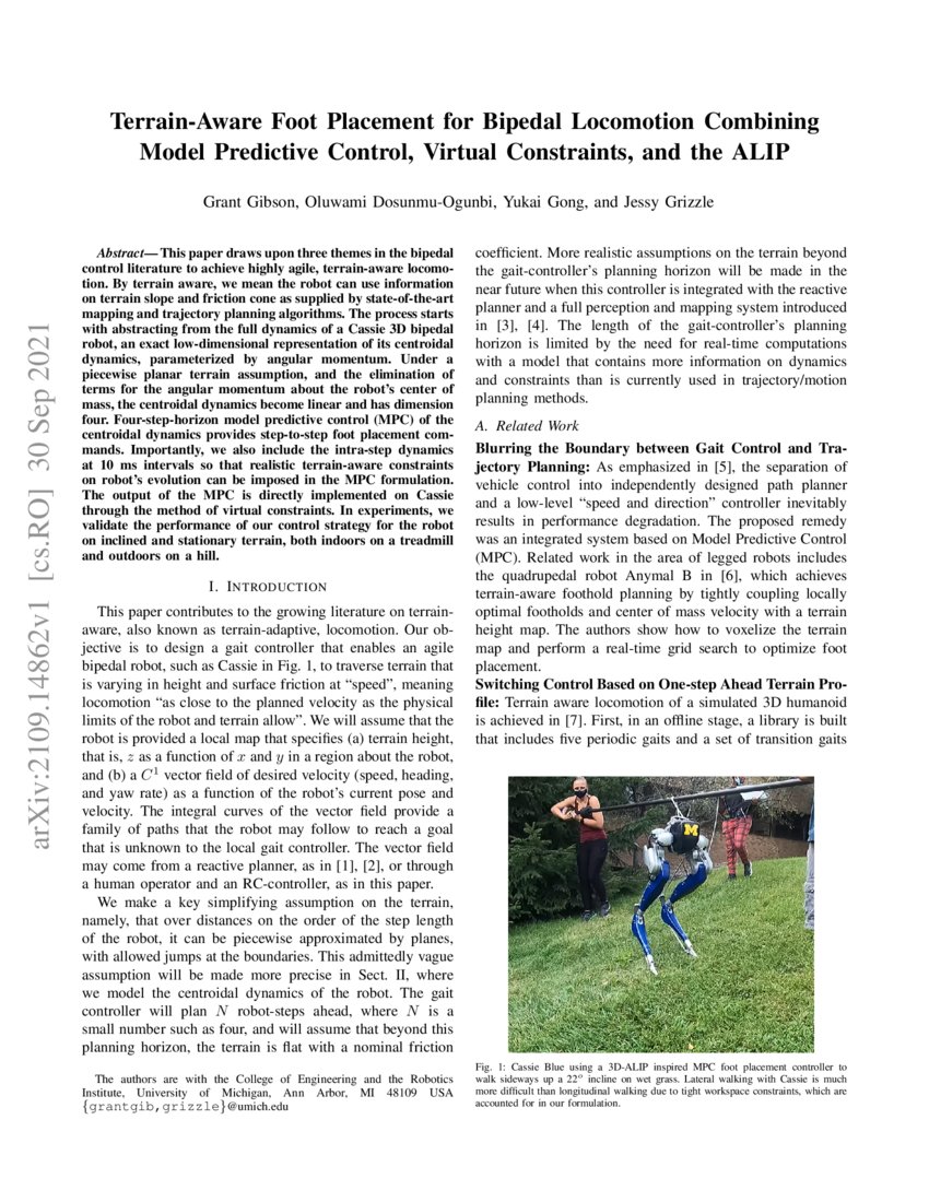 Terrain-Aware Foot Placement for Bipedal Locomotion Combining Model Predictive Control, Virtual ...
