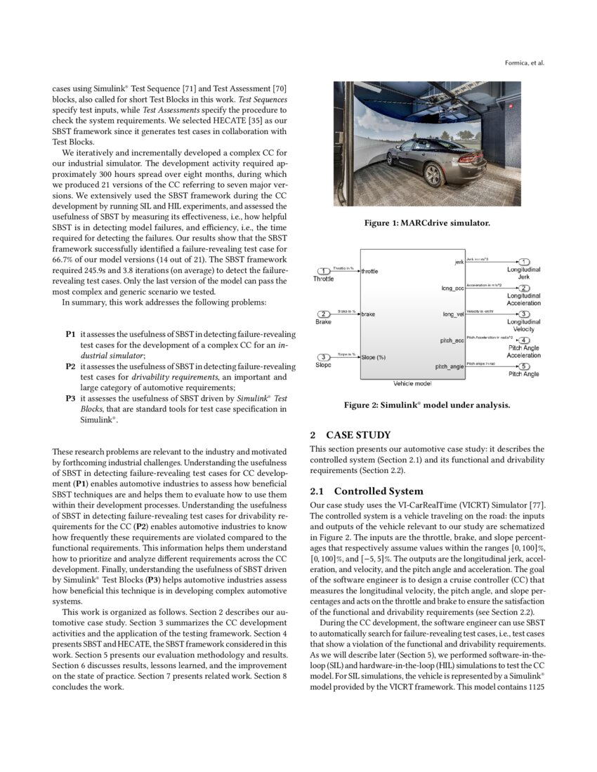 Test Case Generation for Drivability Requirements of an Automotive ...
