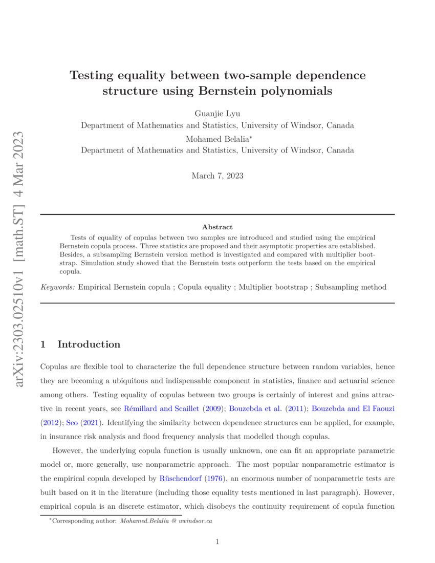 Testing Equality Between Two Sample Dependence Structure Using