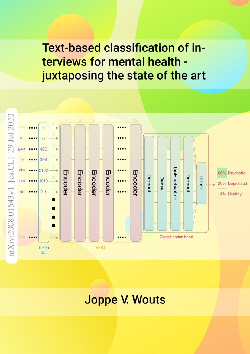 Text-based classification of interviews for mental health – juxtaposing ...