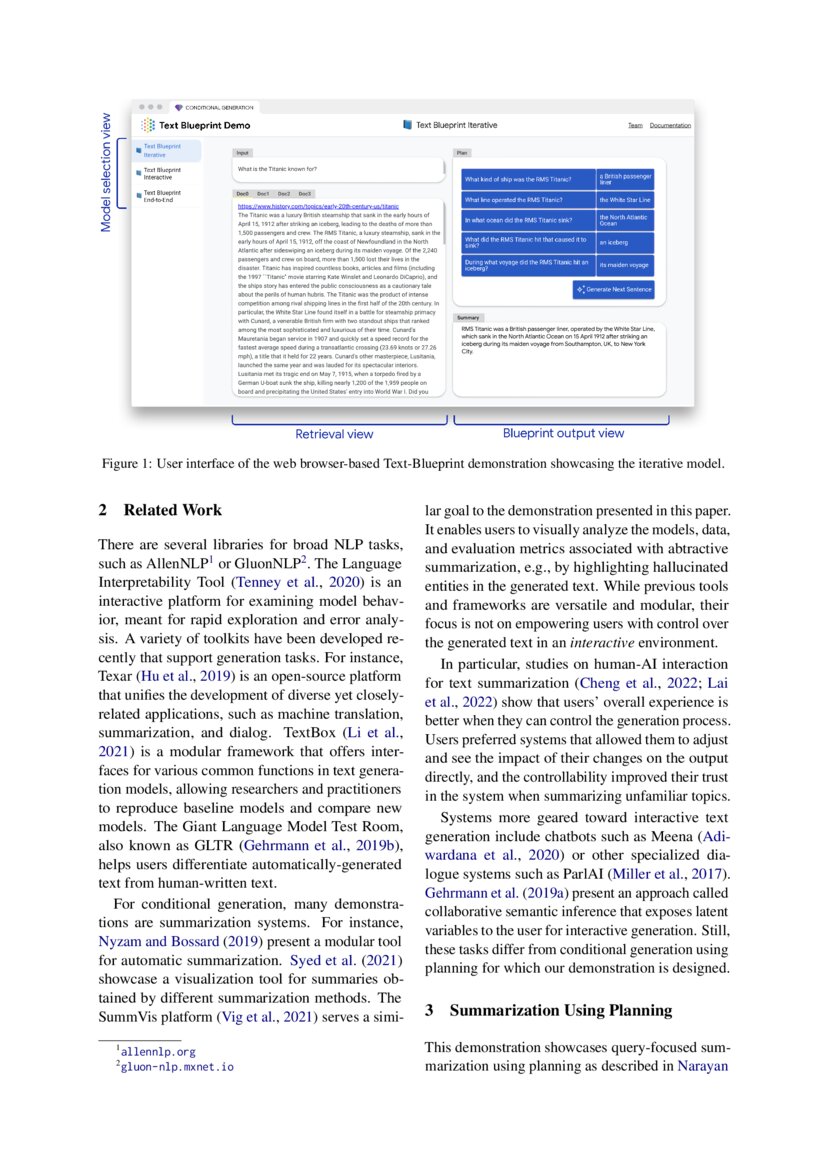 Text Blueprint An Interactive Platform For Plan Based Conditional Generation Deepai