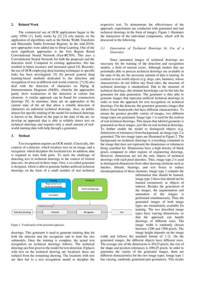 Text Detection on Technical Drawings for the Digitization of Brown ...