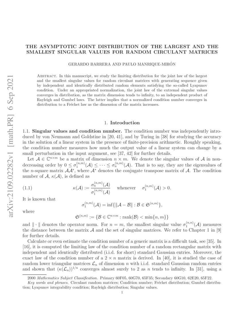 The Asymptotic Joint Distribution Of The Largest And The Smallest Singular Values For Random 