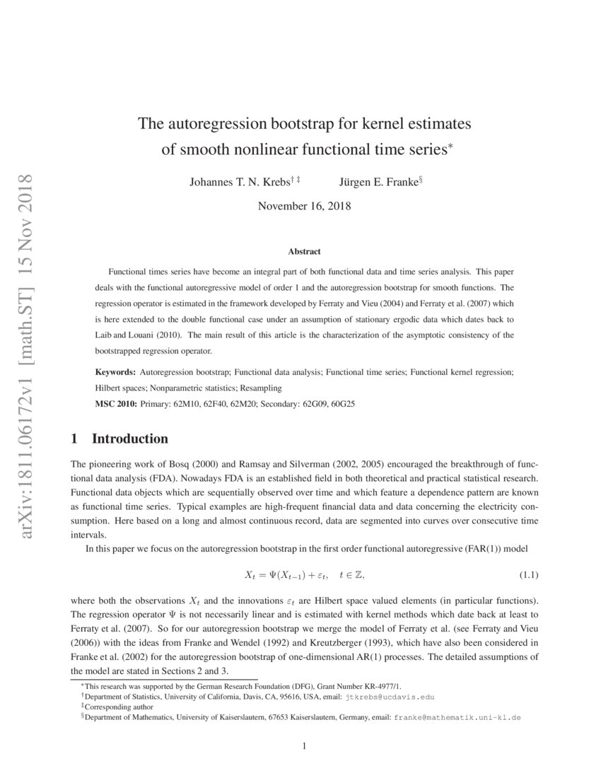 The Autoregression Bootstrap For Kernel Estimates Of Smooth Nonlinear