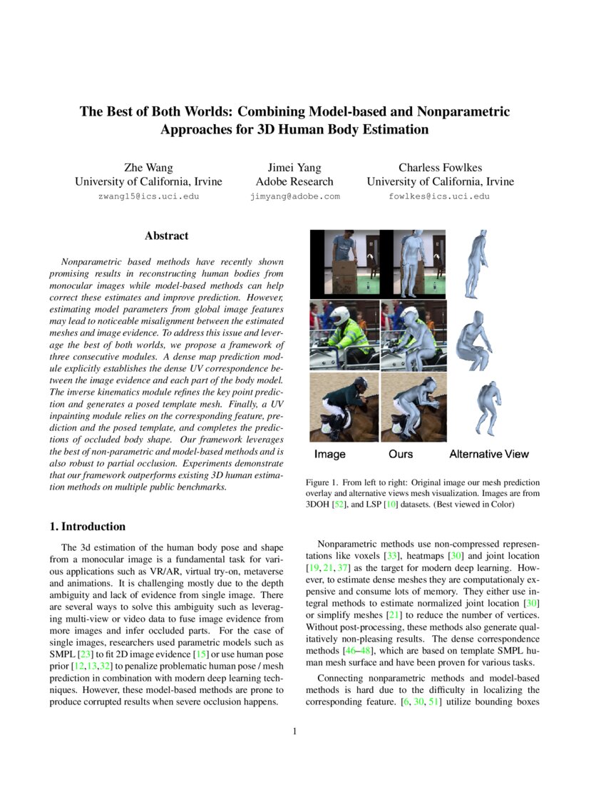 The Best of Both Worlds: Combining Model-based and Nonparametric ... The Best of Both Worlds: Combining Model-based and Nonparametric ...