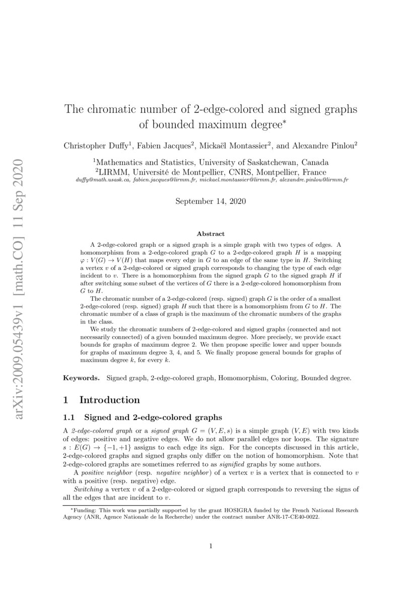 The chromatic number of 2-edge-colored and signed graphs of bounded maximum degree | DeepAI