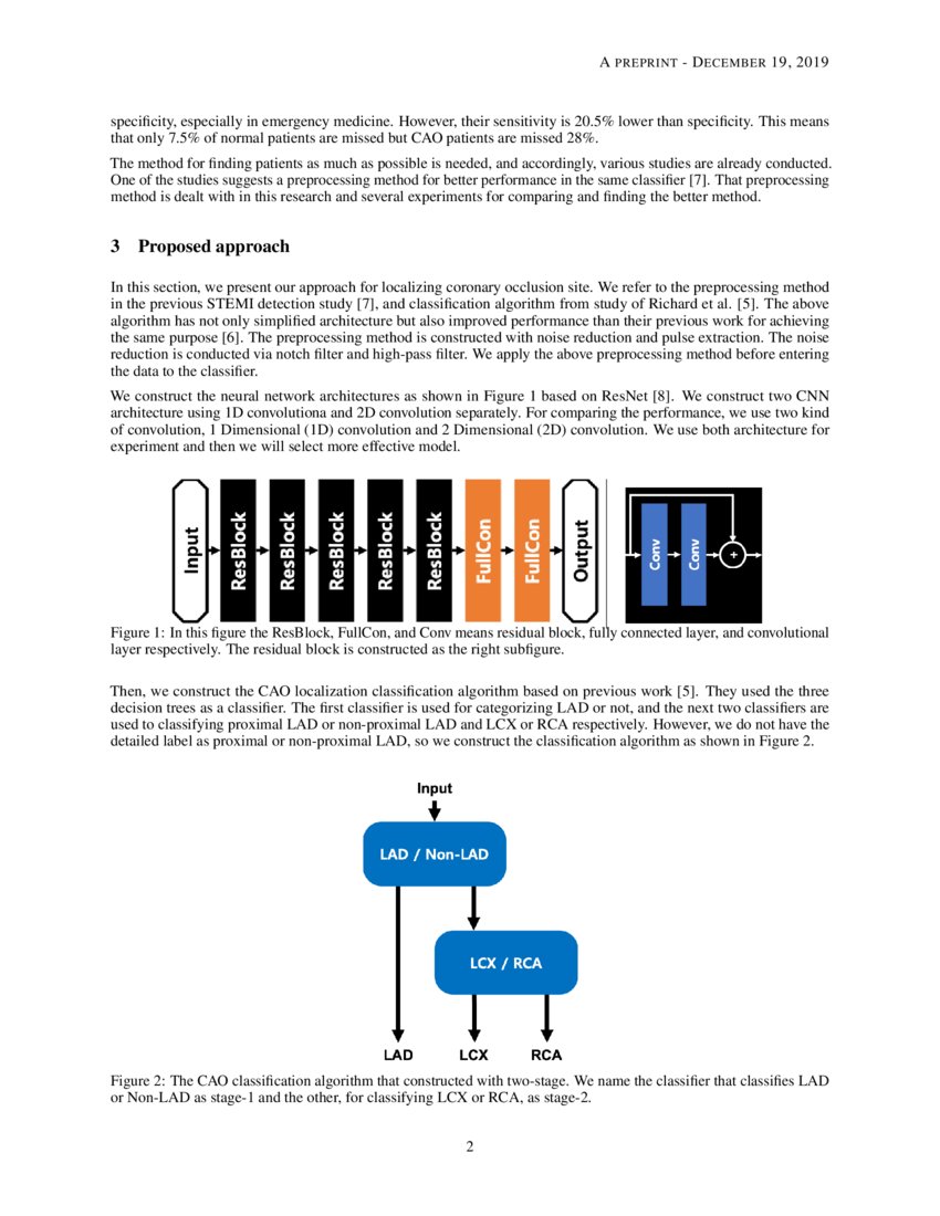 The CNN-based Coronary Occlusion Site Localization with Effective Preprocessing Method | DeepAI