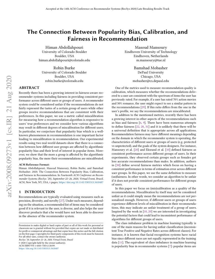 The Connection Between Popularity Bias Calibration And Fairness In