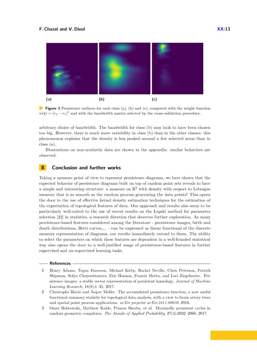The density of expected persistence diagrams and its kernel based estimation | DeepAI