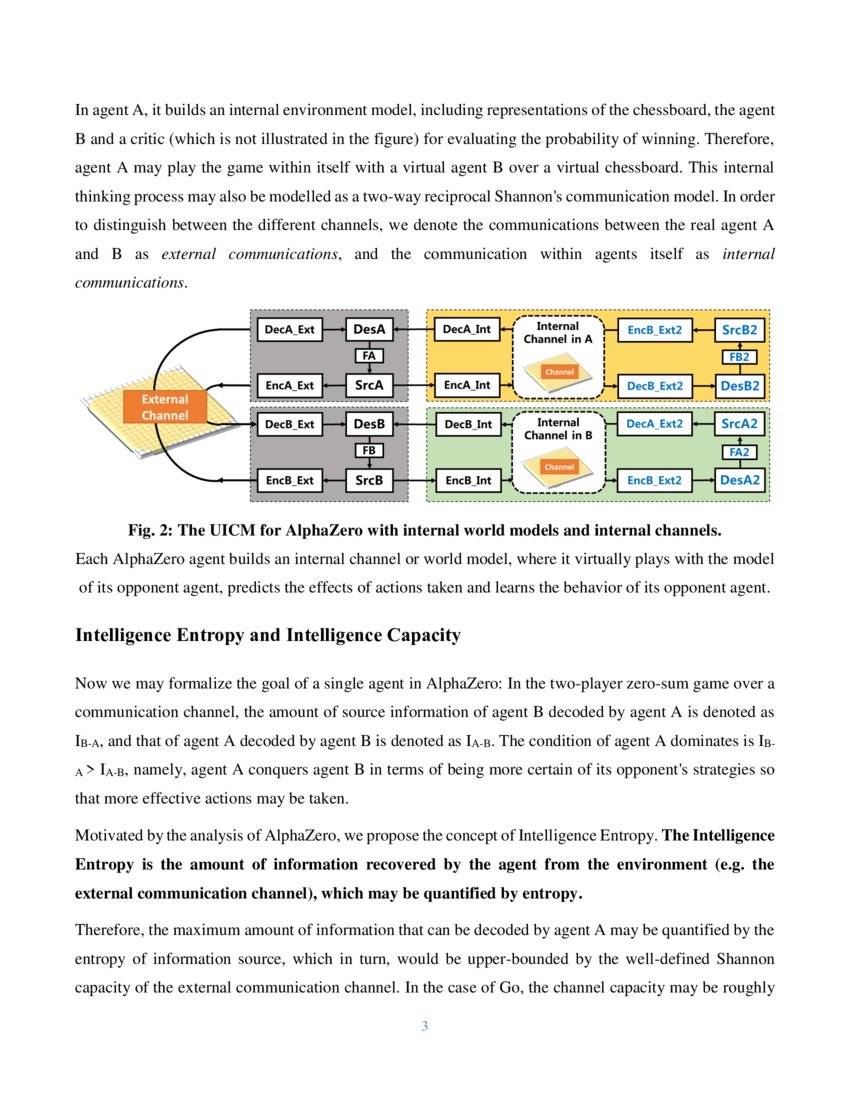 The Entropy of Artificial Intelligence and a Case Study of AlphaZero ...