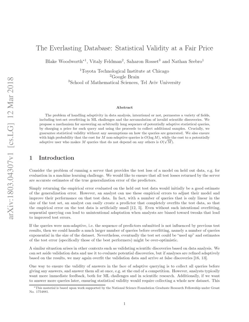 The Everlasting Database Statistical Validity At A Fair Price DeepAI the-everlasting-database-statistical-validity-at-a-fair-price-deepai