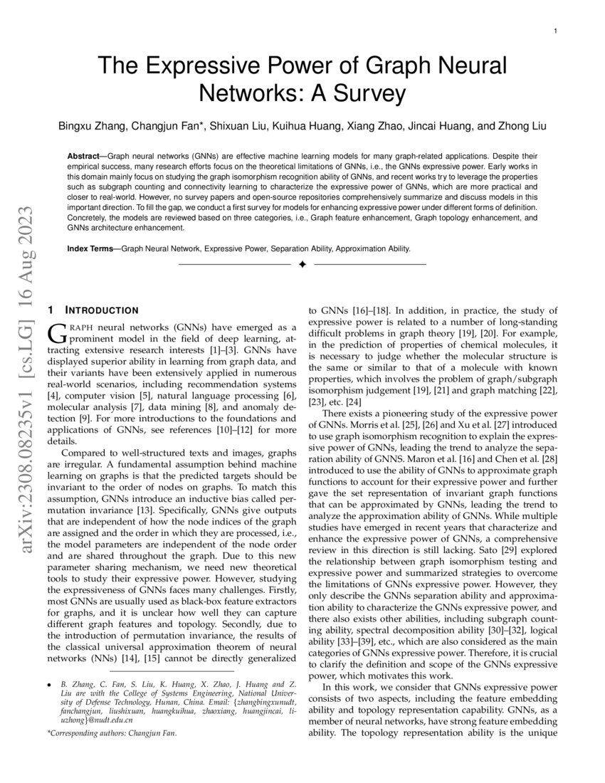 The Expressive Power of Graph Neural Networks: A Survey | DeepAI