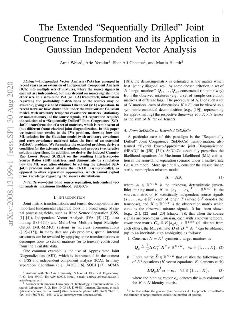 The Extended "Sequentially Drilled" Joint Congruence Transformation and its Application in ...