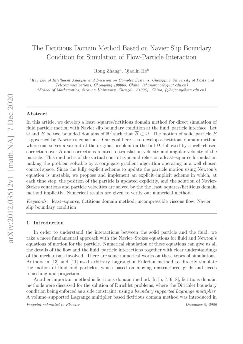 The Fictitious Domain Method Based On Navier Slip Boundary Condition For Simulation Of Flow